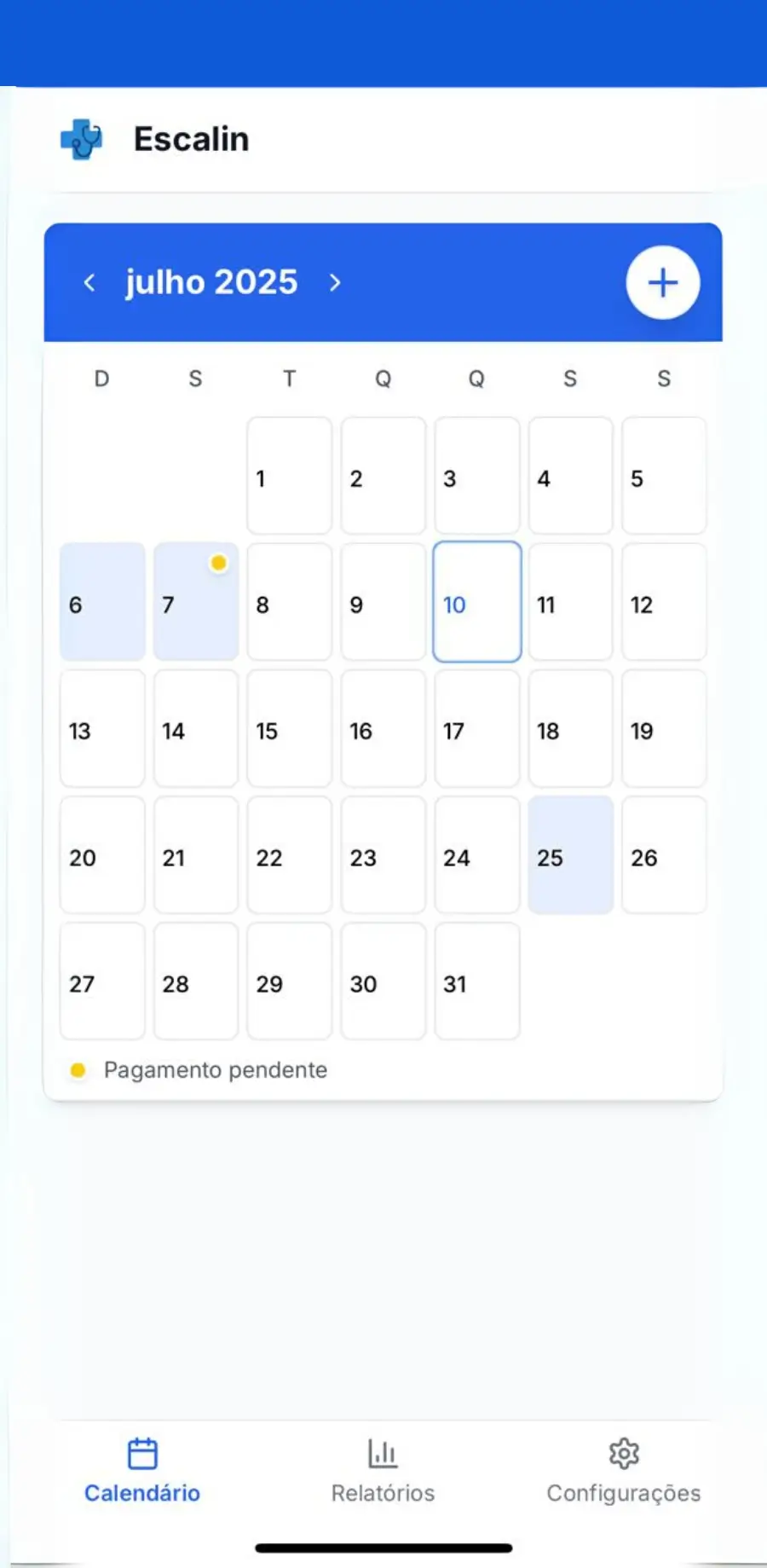 Escalin - Gestão de Plantões